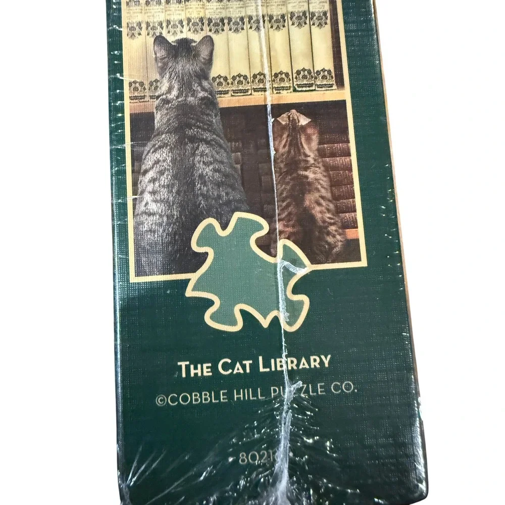 Cobblestone | Games | Cobble Hill The Cat Library 00 Piece Jigsaw ...